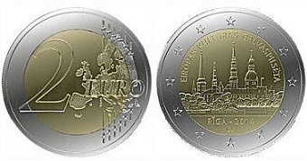Latvijas Banka issues 2 euro commemorative coin dedicated to Riga ...