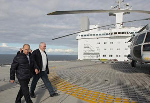 Vladimir Putin visited the pipelay vessel Solitaire :: The Baltic ...